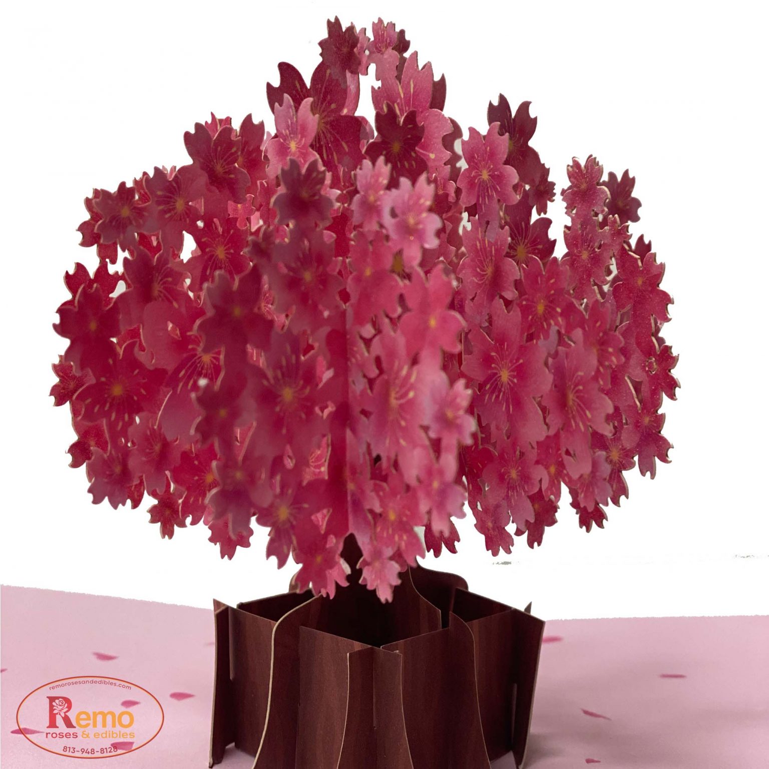 Tree 3D Pop Up Greeting Card - Remo Roses and Edibles